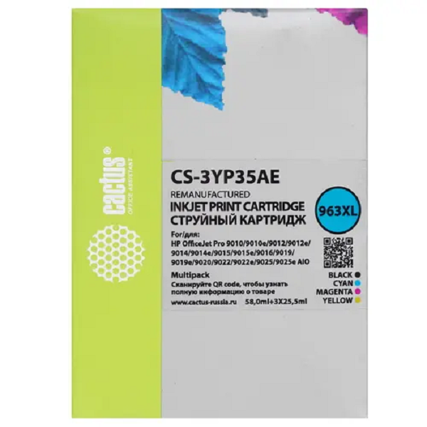 Картридж для струйного принтера CACTUS (CS-3YP35AE) многоцветный, совместимый