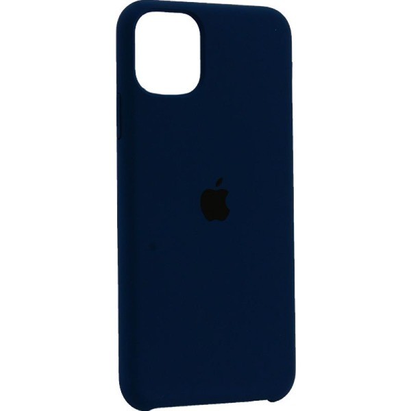Чехол для iPhone 12/12 Pro Silicone темно-синий