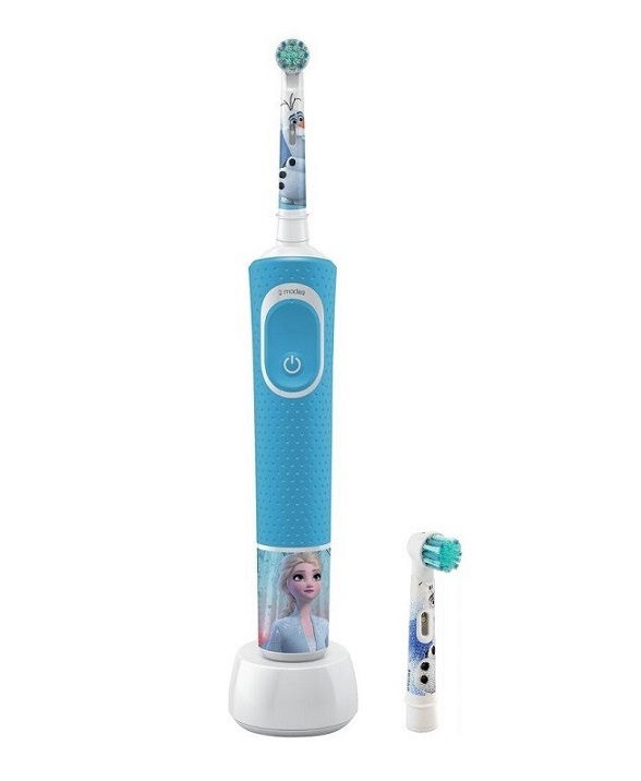 Электрическая зубная щетка Oral-B Vitality Kids Холодное сердце голубая