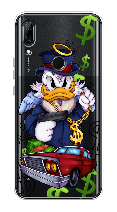 Чехол на Honor 9X/Huawei P Smart Z "Scrooge McDuck with a Gold Chain"