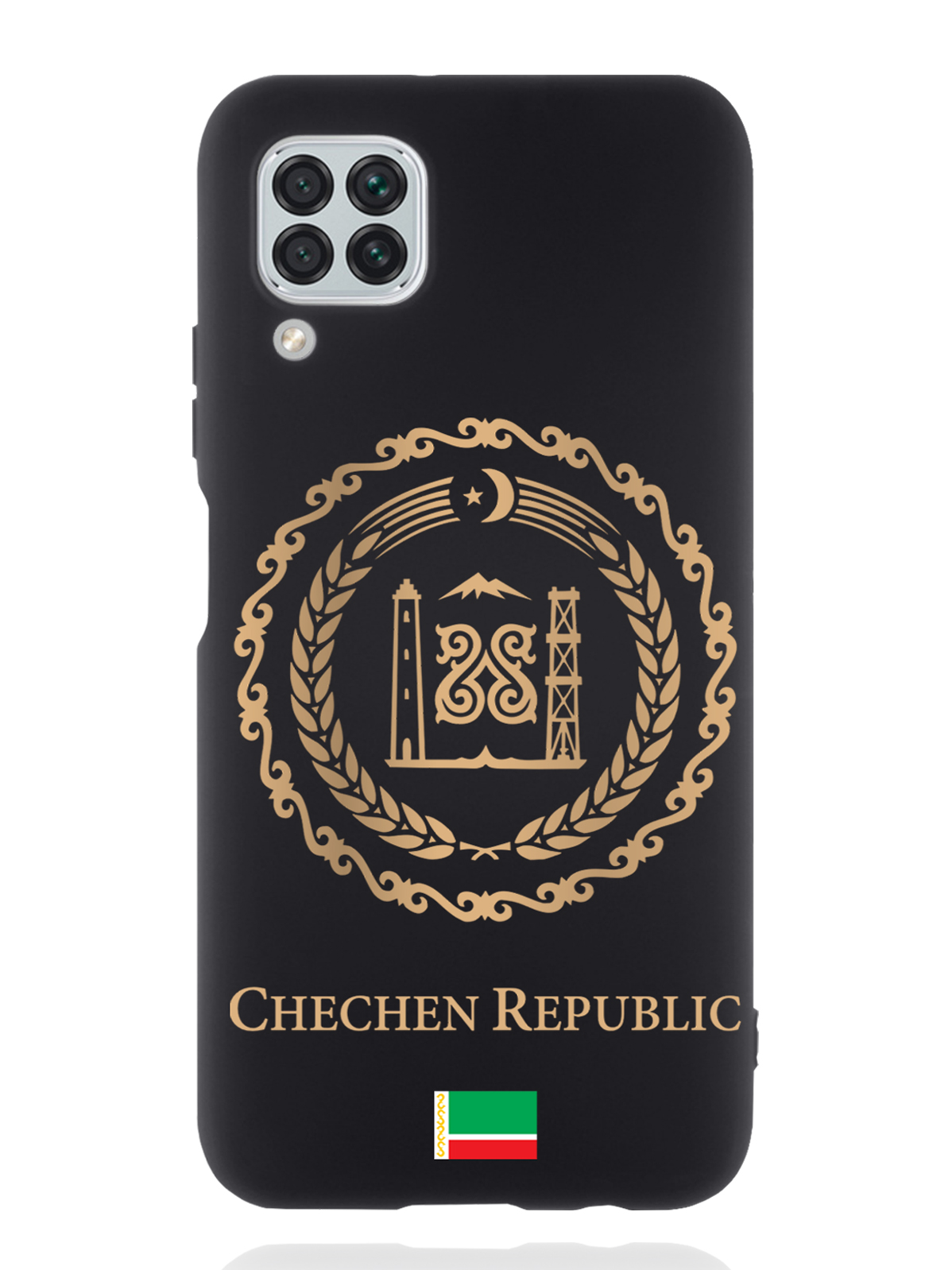 Чехол SignumCase Huawei P40 Lite Золотой Герб Чечни