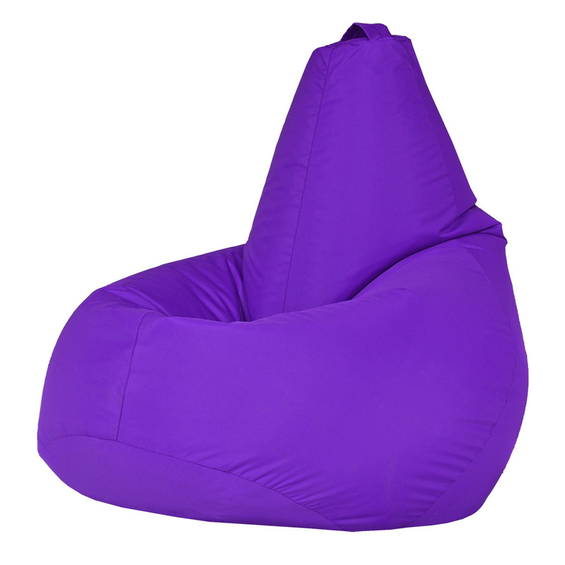 Кресло-мешок Puffmebel груша XXXL фиолетовый