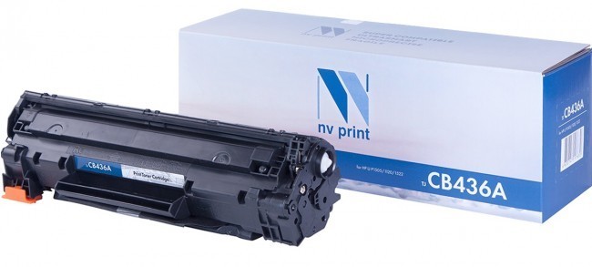 Картридж для лазерного принтера NV Print CB436A черный