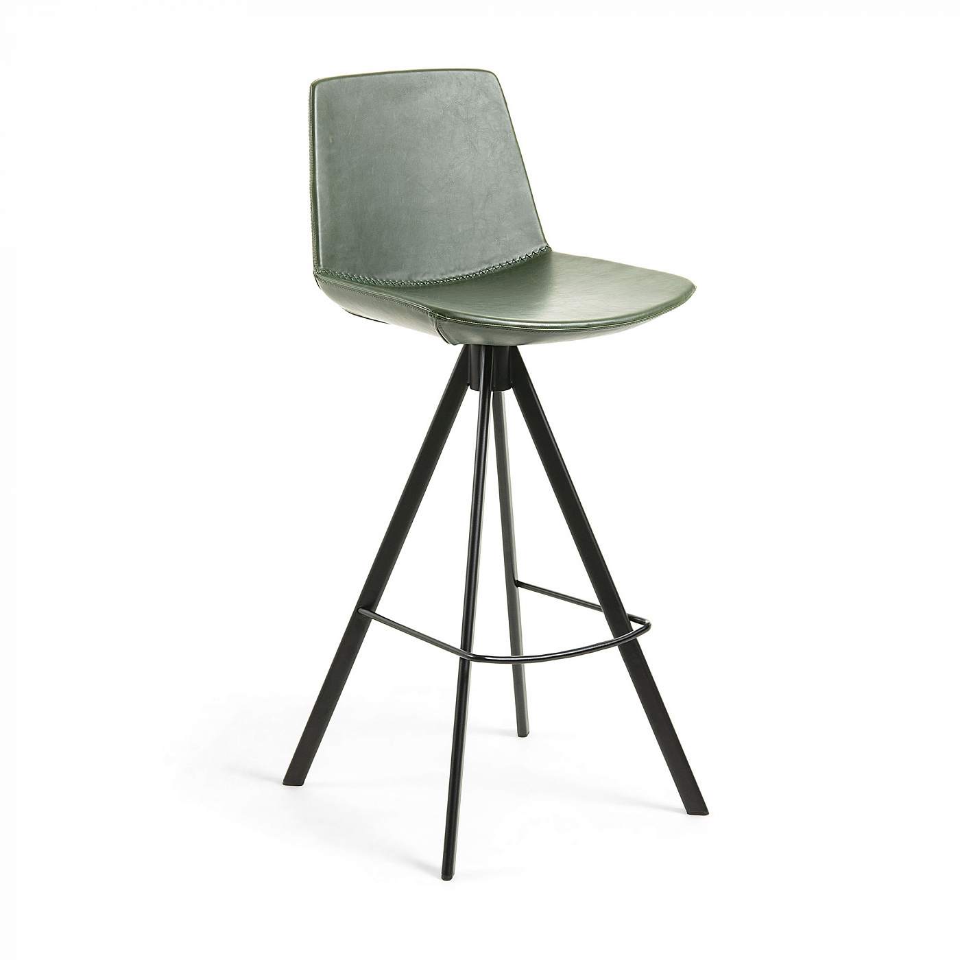 Барный стул La Forma 58254, черный/зеленый