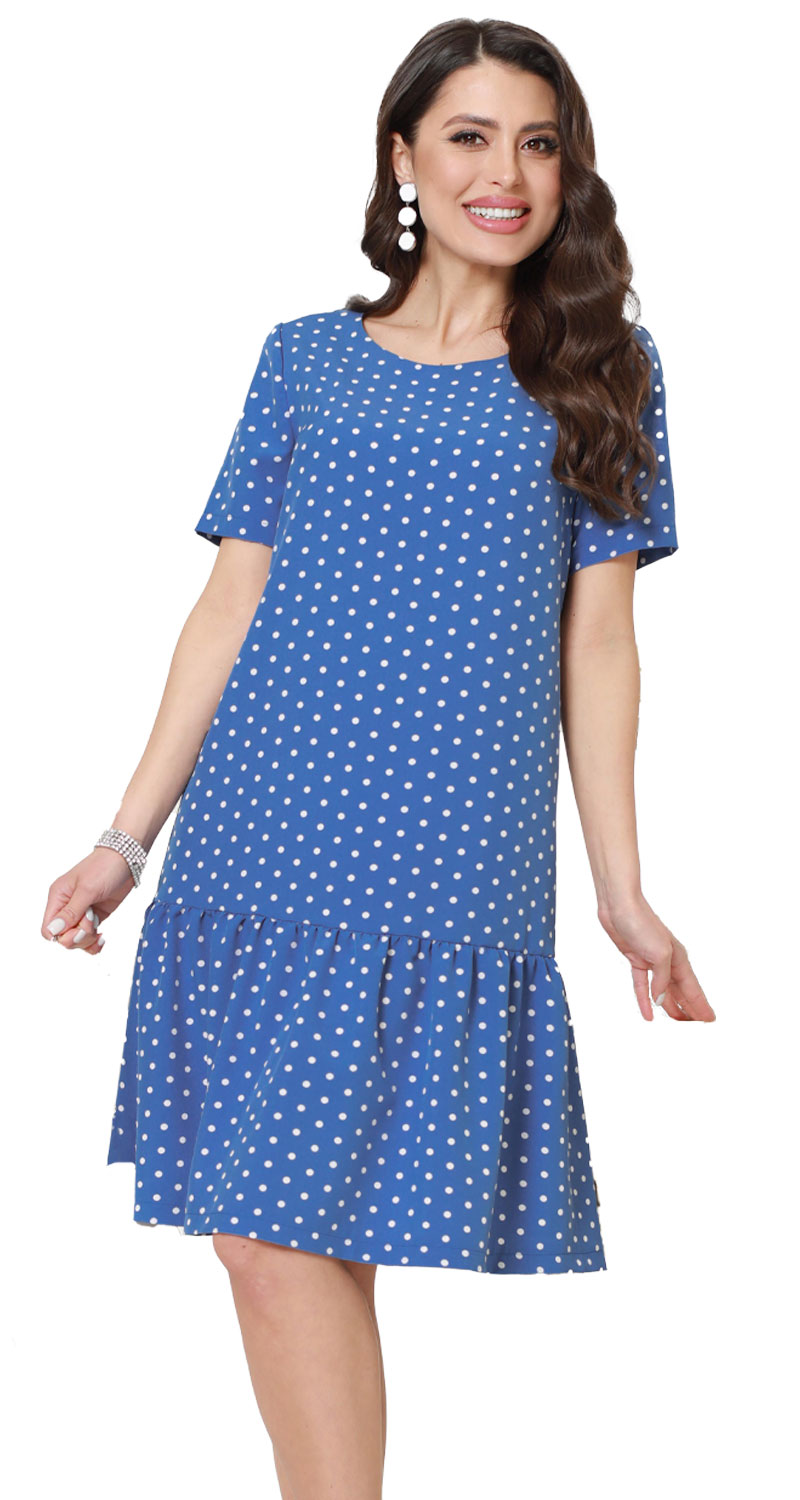 Платье женское DSTrend Подходящая мода синее 48 RU