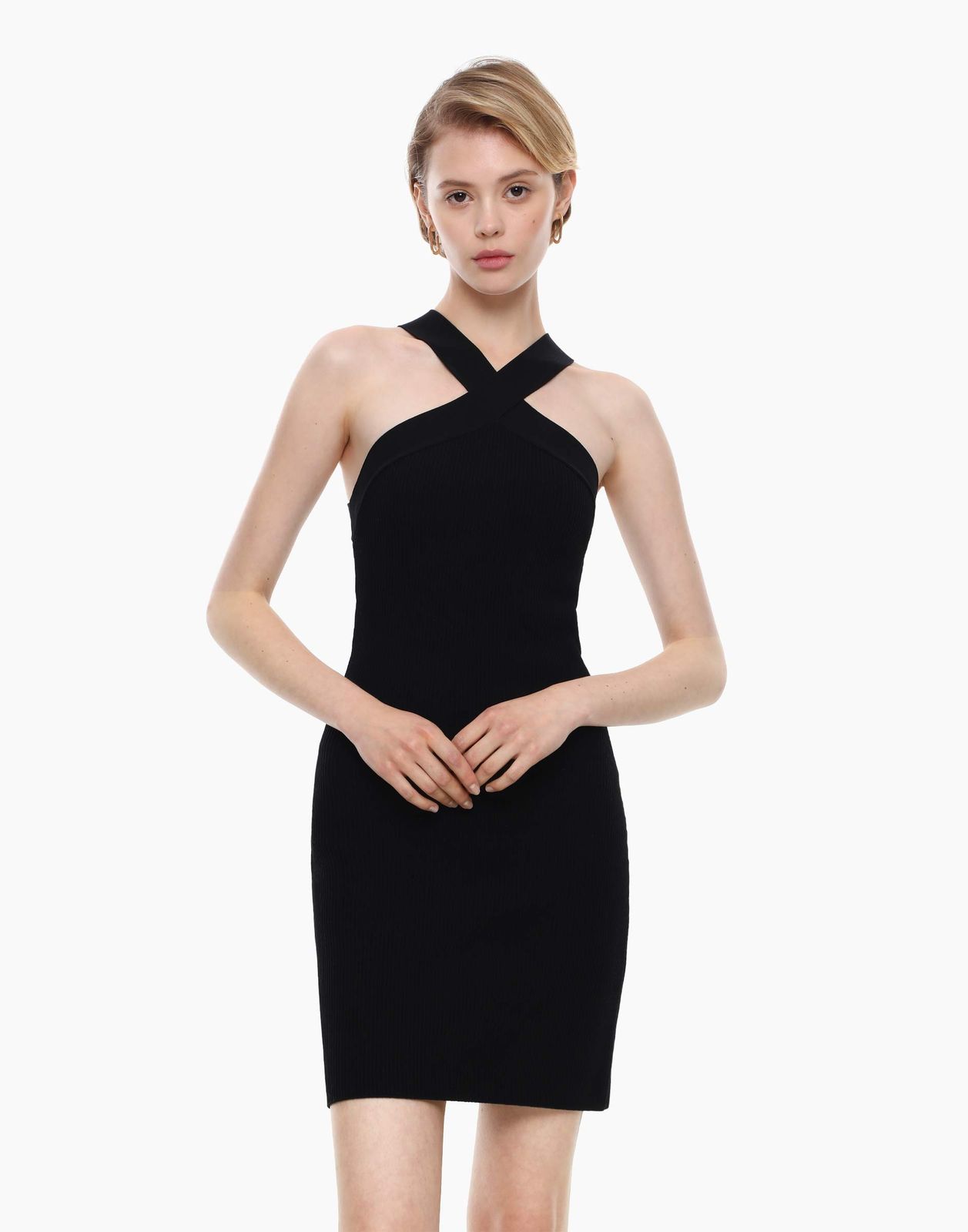 Платье женское Gloria Jeans GDR027601 черное XS (38-40)