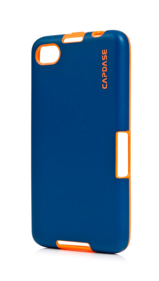Силиконовый TPU чехол Capdase Soft Jacket Vika для Blackberry Z30 - сине-оранжевый