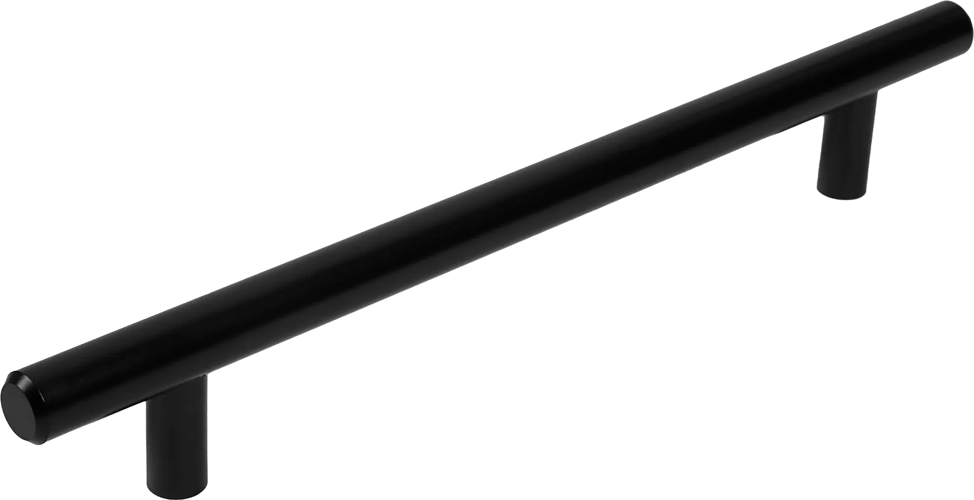 Ручка-рейлинг мебельная 8926 160 мм, цвет матовый черный