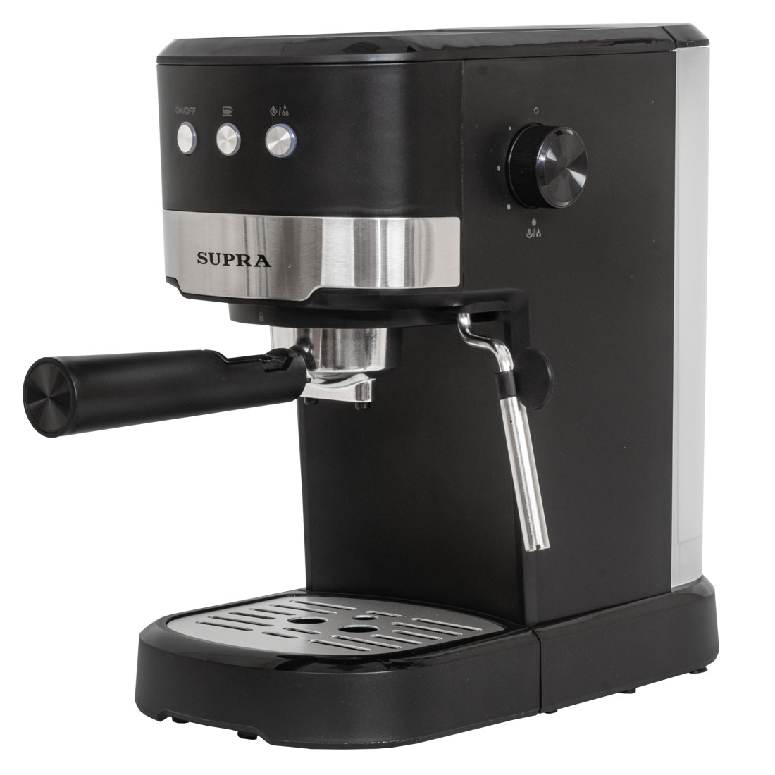 Рожковая кофеварка Supra CMS-1505 черный, серебристый