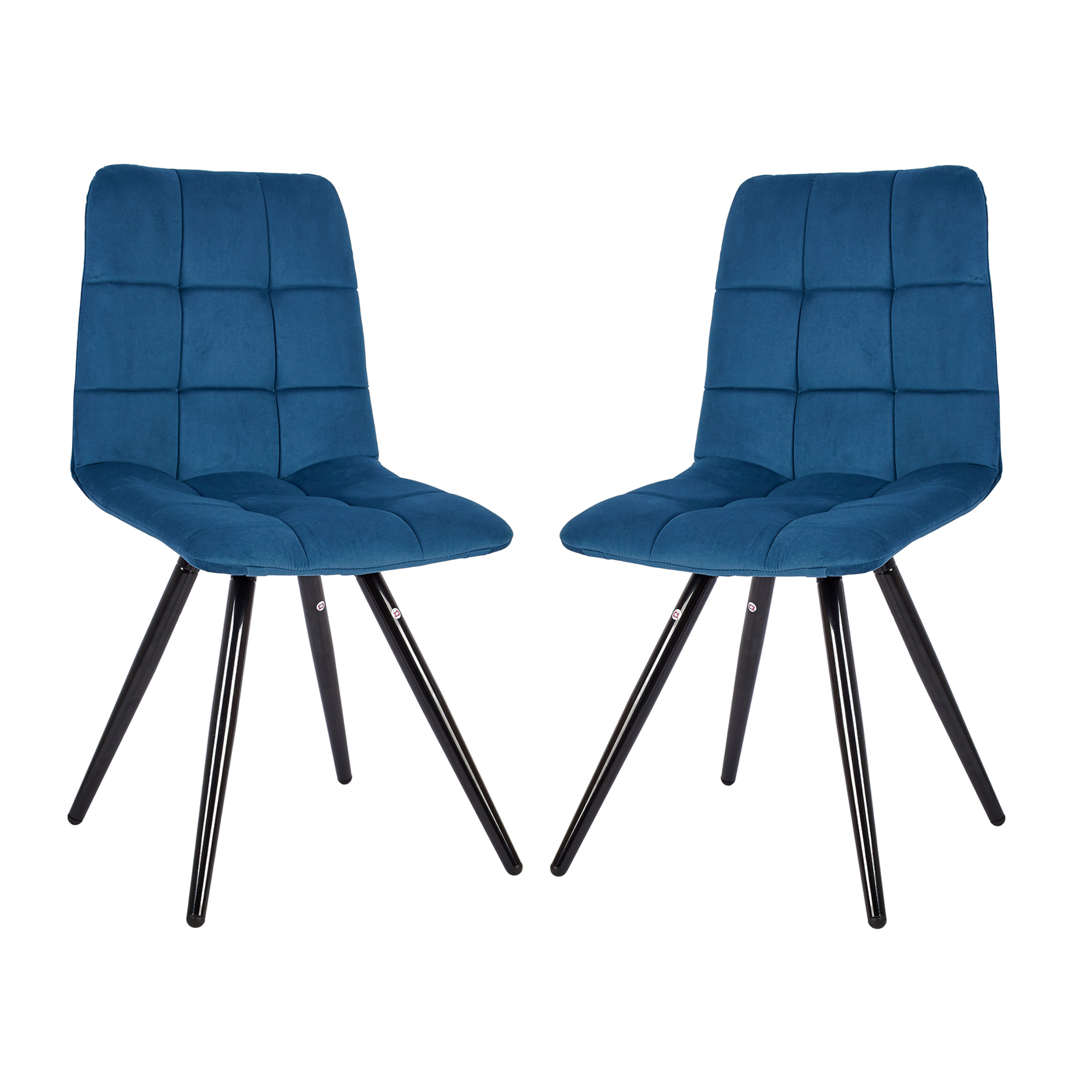 Комплект из 2-х обеденных стульев Polini Home Berlin SM Синий/черный