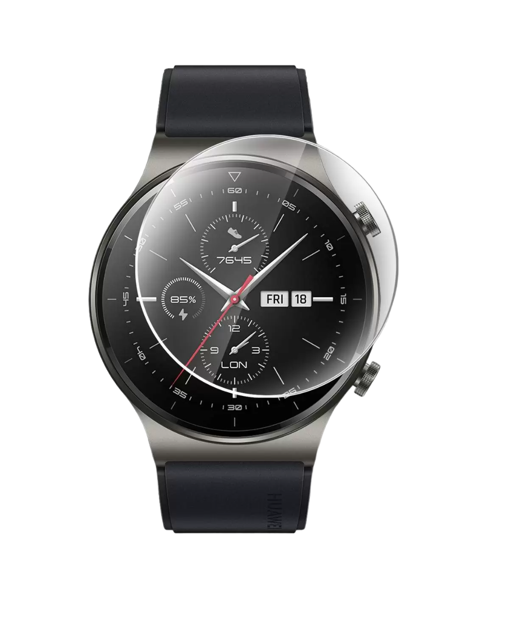 Защитное стекло Protect для Huawei Watch GT 2 46 мм, прозрачное, 0,33 мм