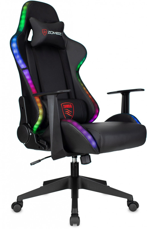 Игровое кресло Бюрократ Zombie Game RGB с подсветкой