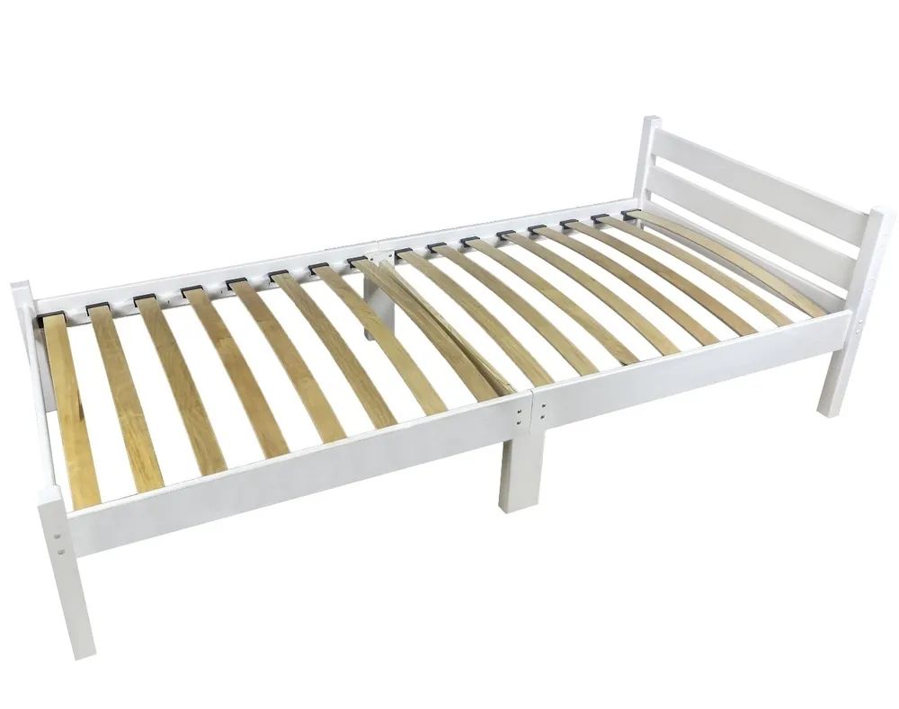 Кровать односпальная Solarius с ортопедическим основанием 60х200 см, цвет белый