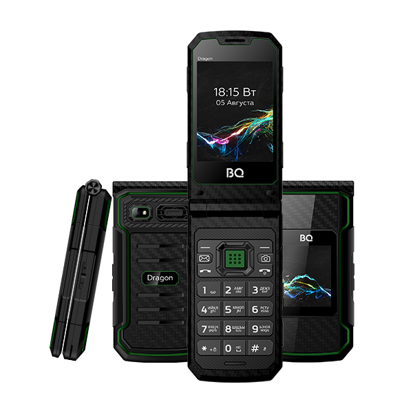 Мобильный телефон BQ 2822 Dragon Black/Green