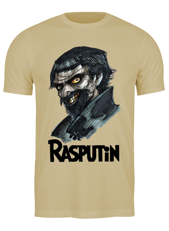 Футболка мужская Printio Rasputin бежевая M