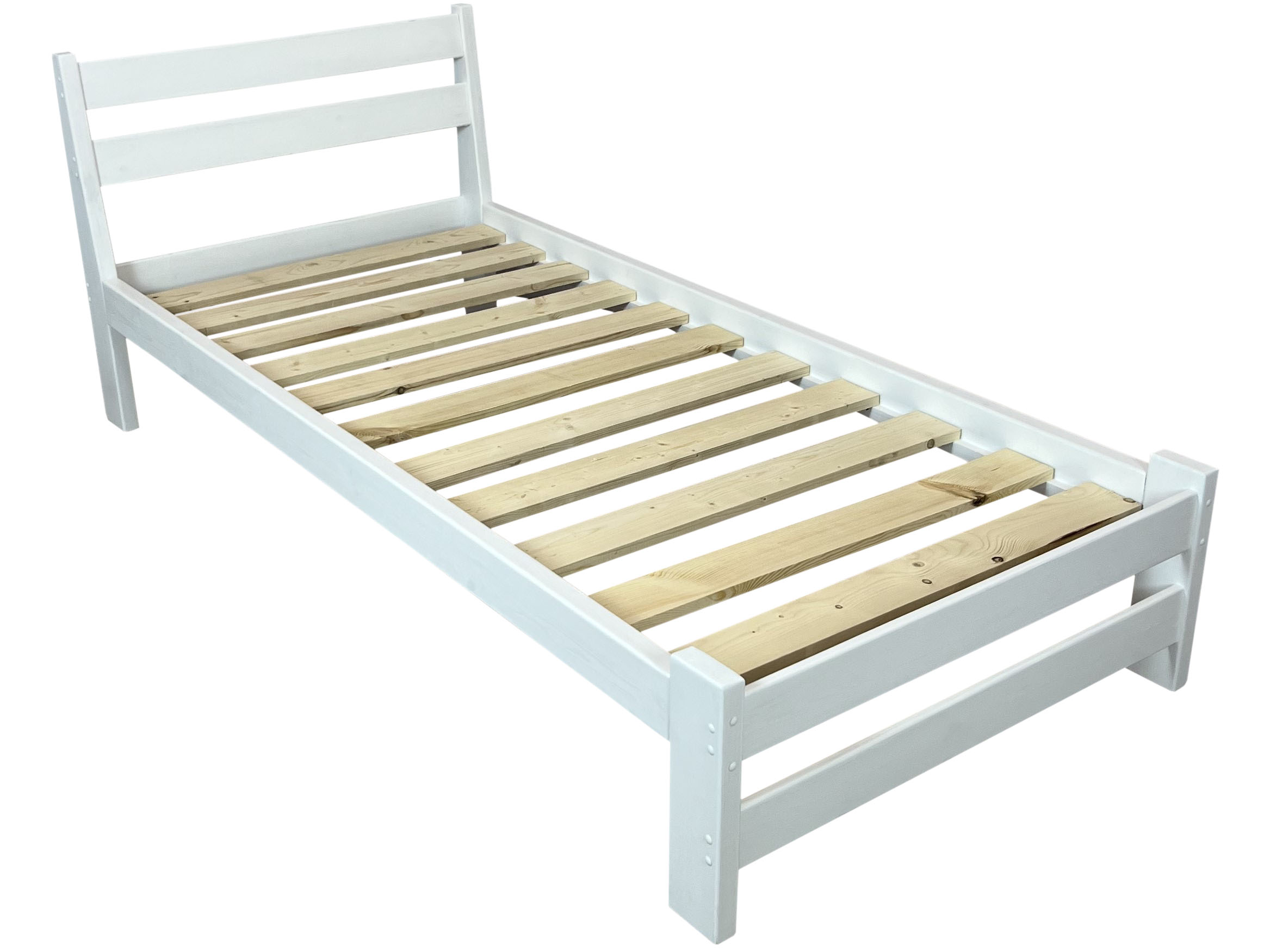 Кровать односпальная Solarius Мишка, усиленная, 90х200 см, цвет белый