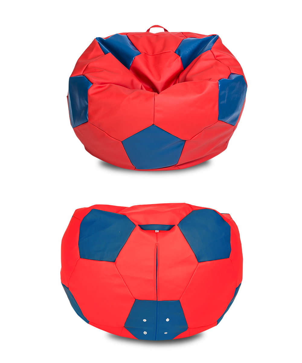 Кресло-мешок WowPuff Мяч Футбольный малый, Красно-синий