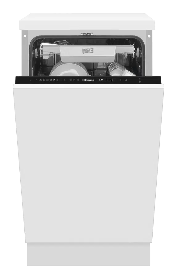 Встраиваемая посудомоечная машина Hansa ZIM476H, 45см, компактная, с защитой от протечек,