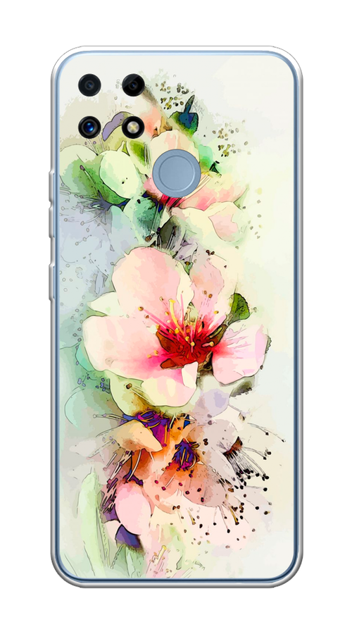 Чехол на Realme C25/C25s "Нежные цветы"
