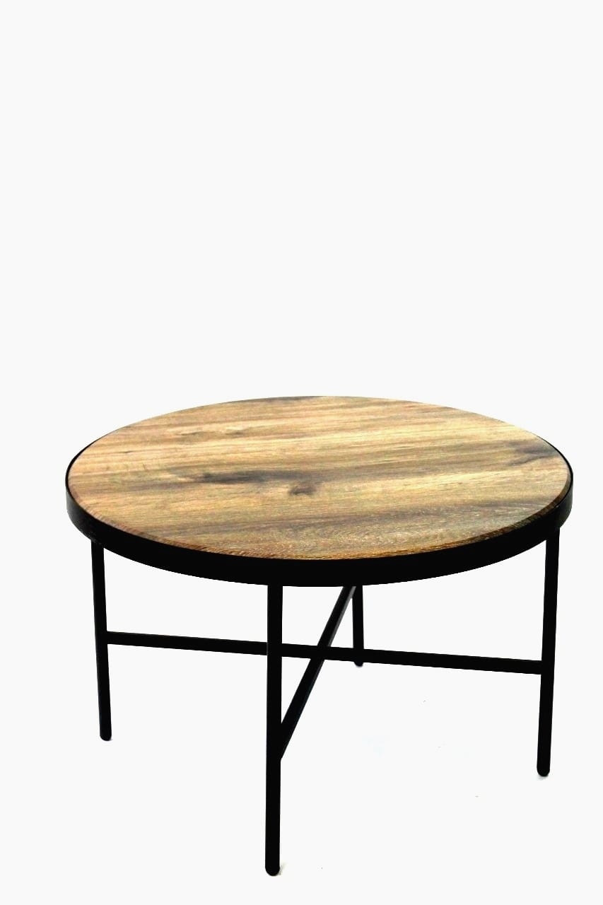 Кофейный столик круглый Wissar-6732 М011.1А52 Дуб бомонт лофт