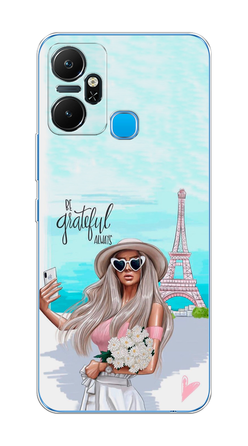 Чехол на Infinix Smart 6 Plus "Селфи Париж"
