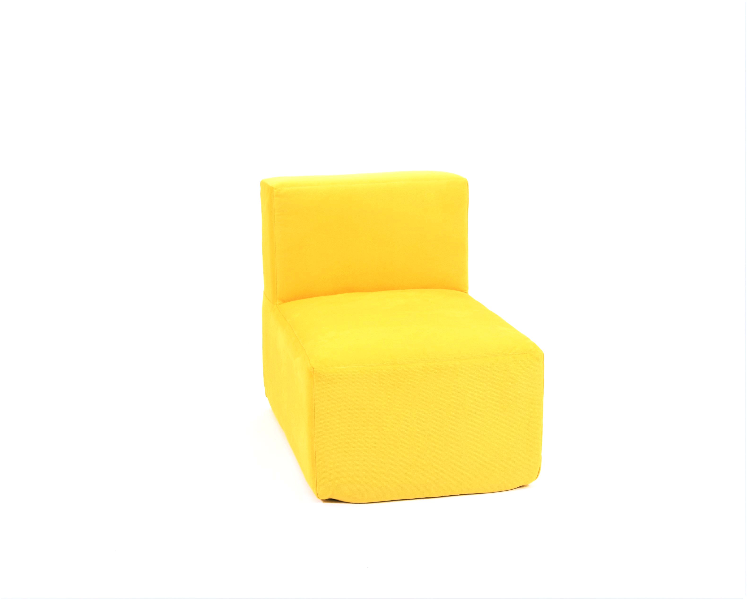 Кресло модульное ТЕТРИС 30 поролон велюр, Желтый
