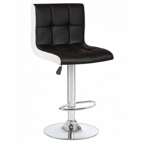 Барный стул Logomebel, хром/черный/белый
