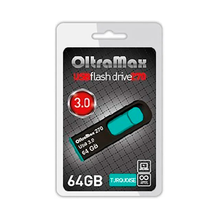 Флешка Oltramax 270 64ГБ Black/Green (OM-64GB-270-)