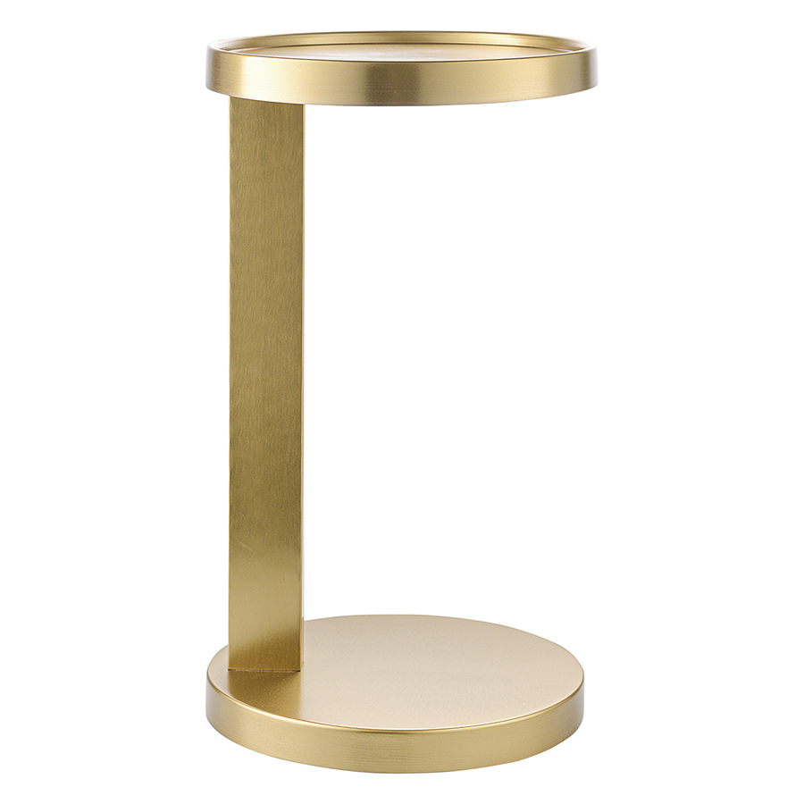 Столик приставной Bergenson Bjorn Yanis d25,5 см, золотой