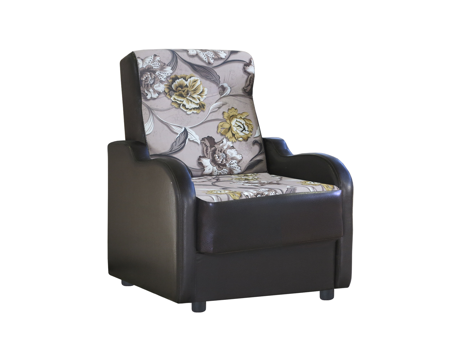 Кресло Шарм-Дизайн Классика В велюр цветы