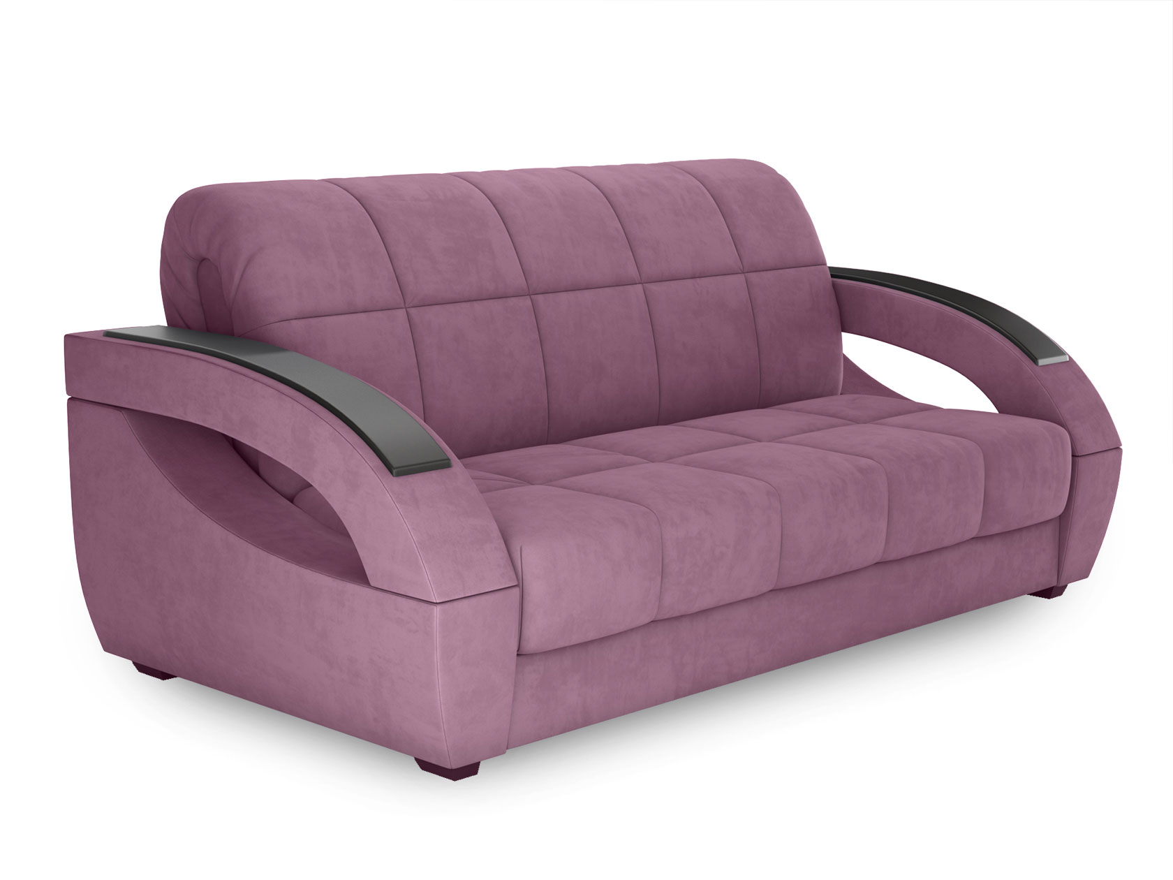 Прямой диван Мягкая Линия Оазис Розовый, велюр, 140х205 см, С ящиком