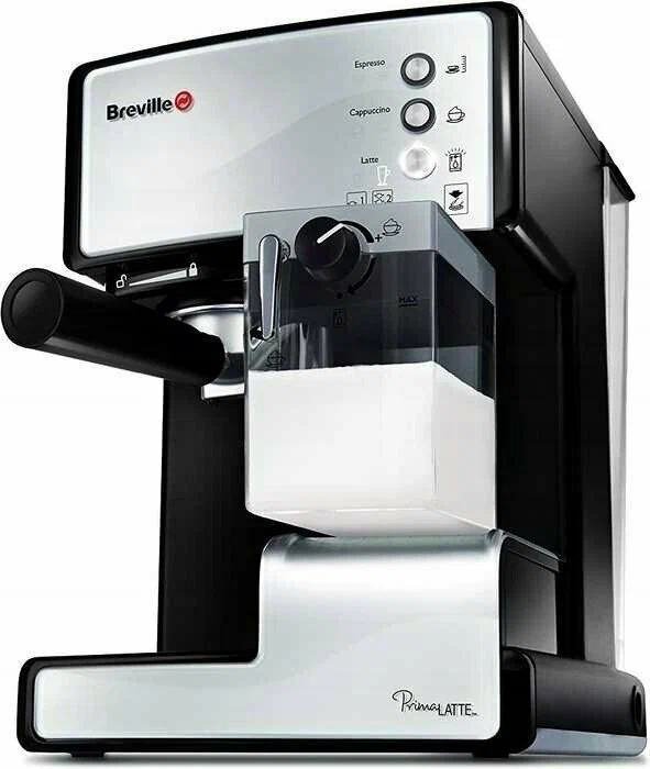 Рожковая кофеварка Breville Prima Latte серебристый; черный