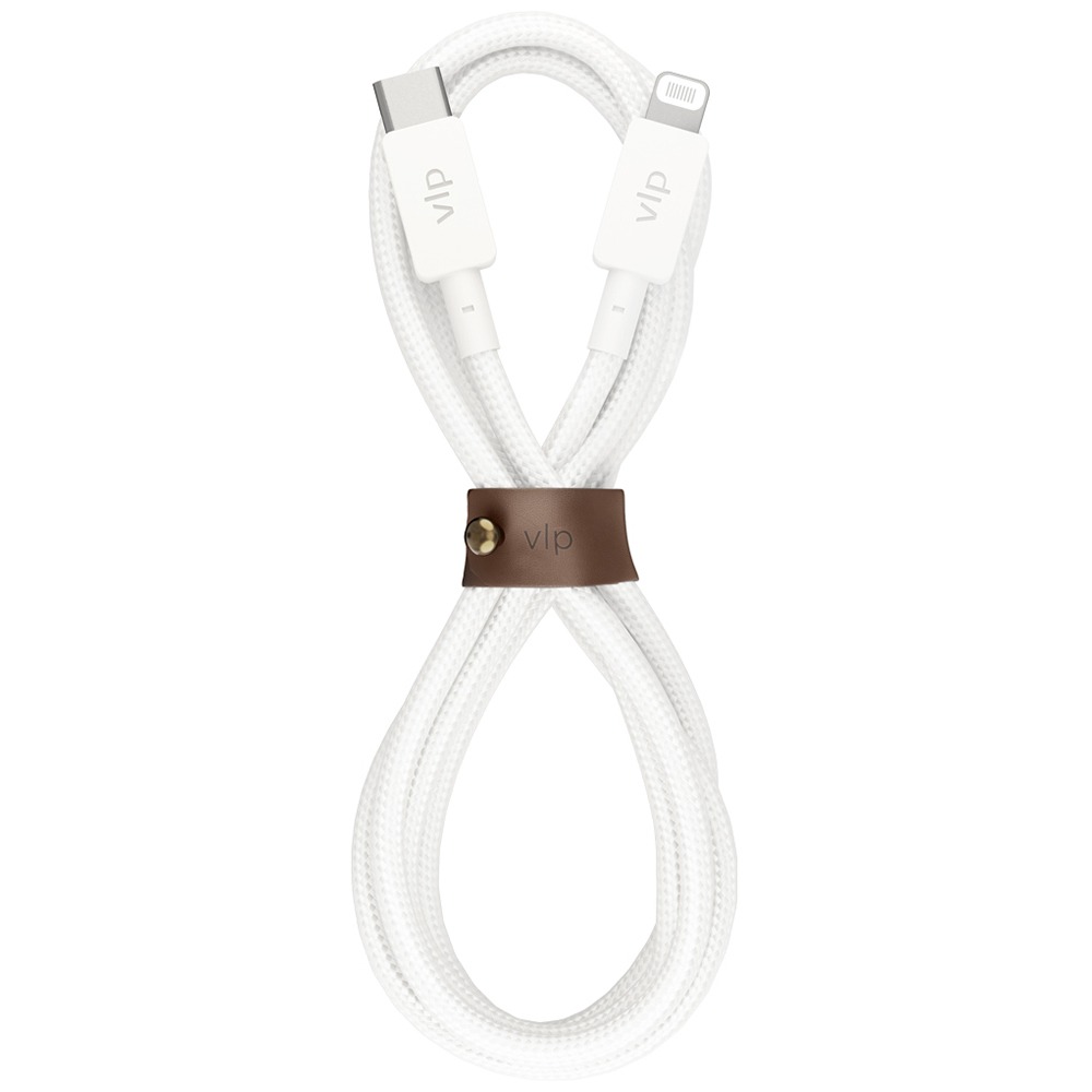 Кабель USB Type C - Lightning VLP Nylon Cable USB Type-C-Lighting 1.2 м, белый 1.2 м белый