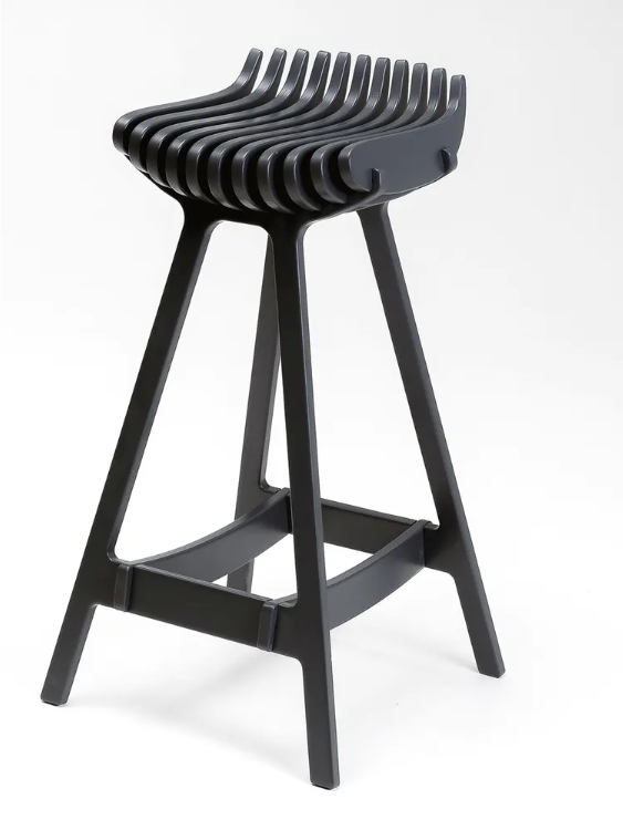 Барный стул playwoods для кухни и дома из дерева Антрацитово-черный