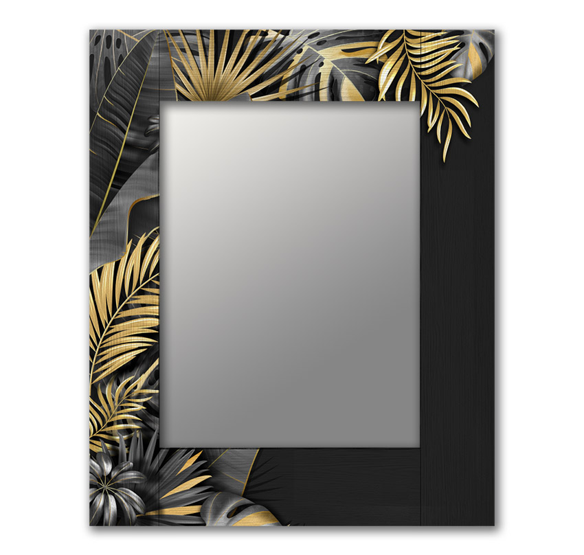 Настенное зеркало Пальмы Голд 75х110 см