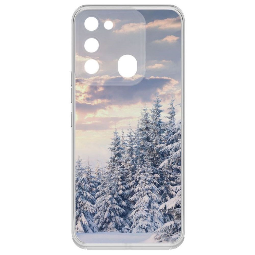 Чехол-накладка Krutoff Clear Case Снежный пейзаж для Tecno Spark Go 2022