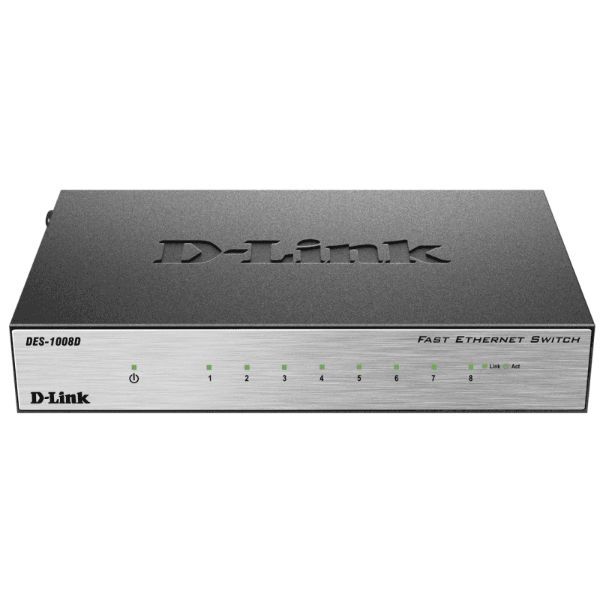 Коммутатор D-Link DES-1008D/L2A/L2B Black