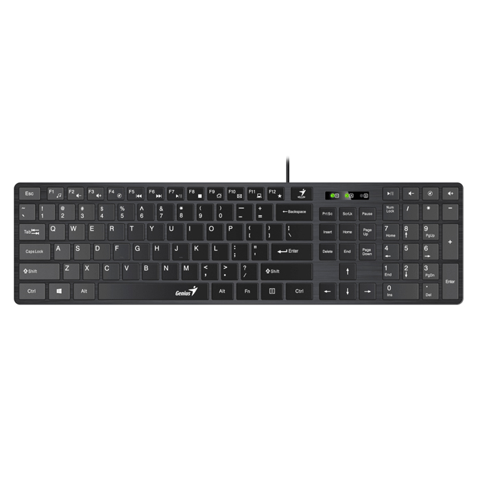 Проводная клавиатура Genius SlimStar 126 Black (31310017402)