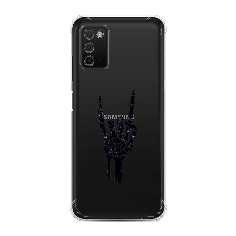 Чехол Awog на Samsung Galaxy A03S / Самсунг A03S "Rock for a skeleton"