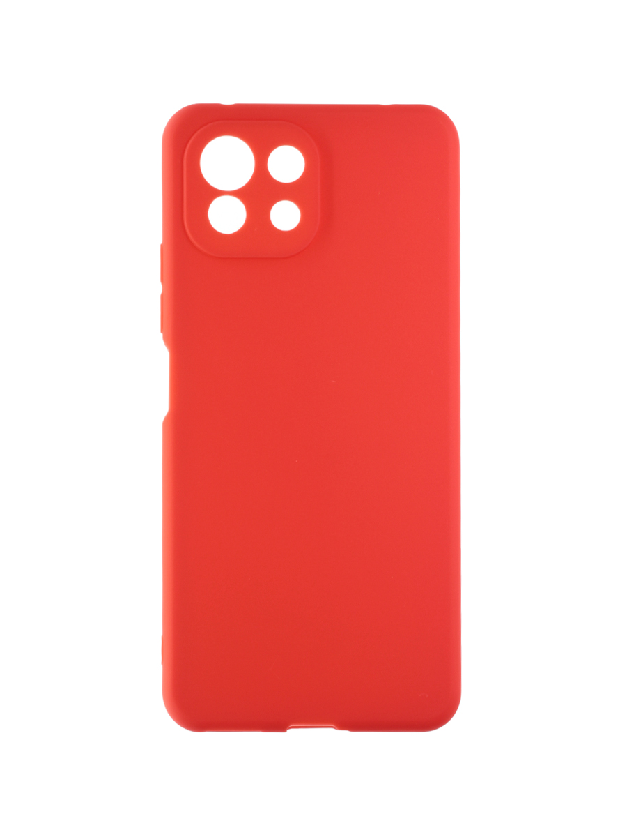 Чехол Xiaomi Mi 11 Lite / Сяоми Ми 11 Лайт (красный) защита камеры