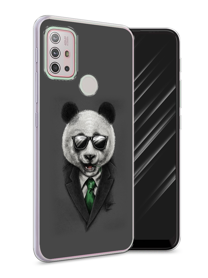 Чехол Awog на Lenovo K13 Note/Motorola Moto G10/G20/G30 "Деловая панда"