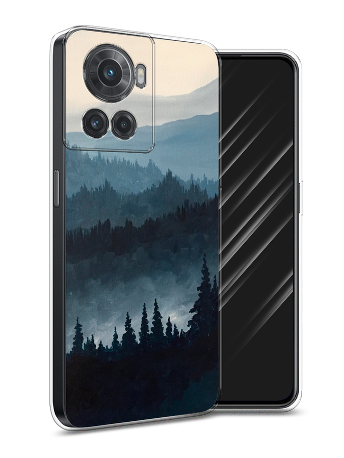 Чехол Awog на OnePlus 10R / ВанПлас 10R "Туманные горы"