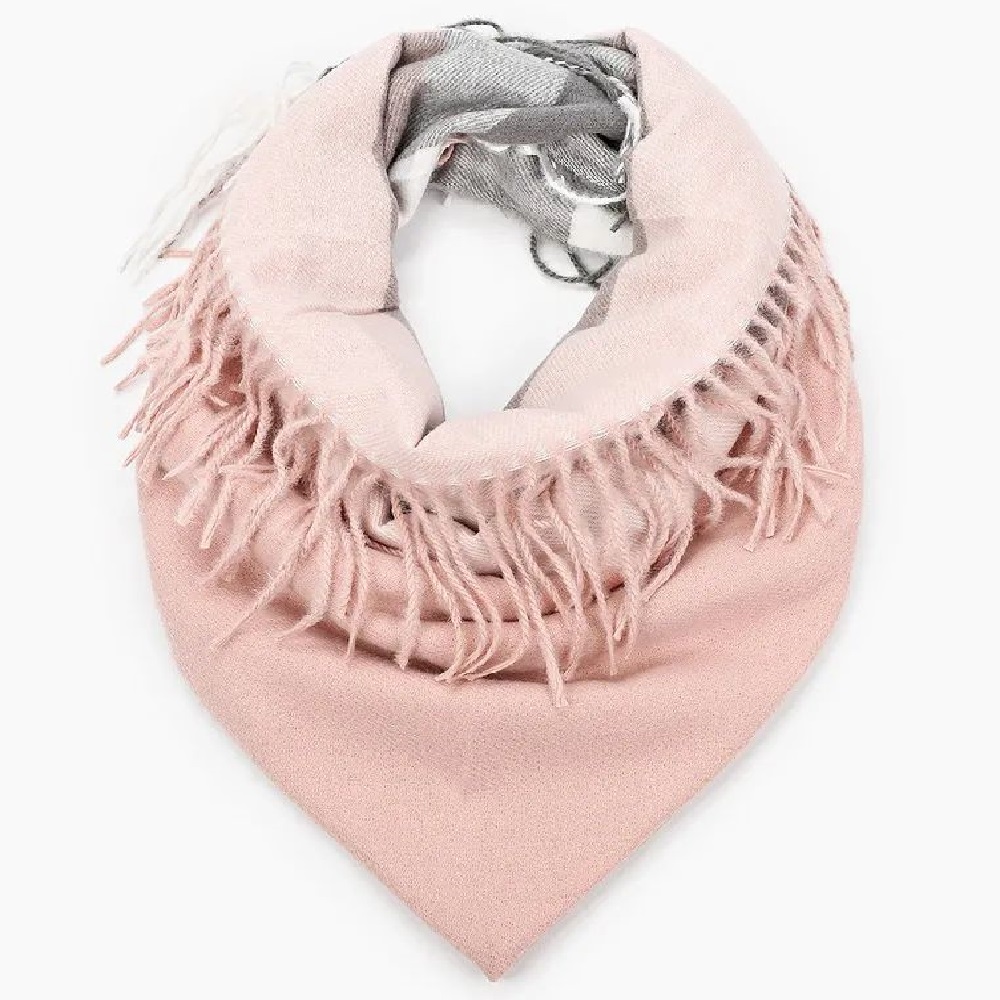 Шарф женский Rosedena shawlcy9004 светло-розовый, 70х190 см
