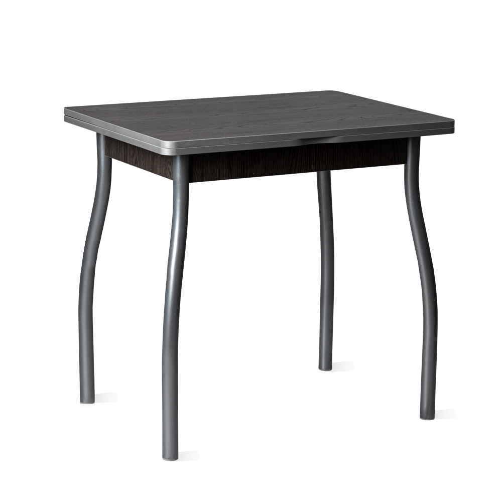 Стол для кухни Фортресс Дуэт.4, Ясень анкор темный/Металлик, комплект ног №1.1.