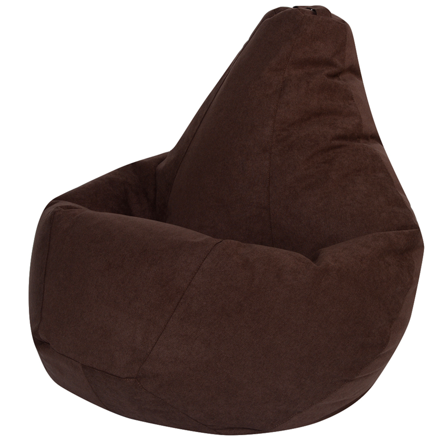 Кресло Мешок Груша Bean-Bag Коричневый Велюр XL, Классический