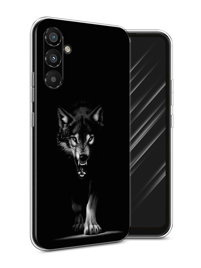 Чехол Awog на Samsung Galaxy A34 "Волк выходит из ночи"