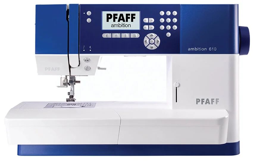 Швейная машина Pfaff Ambition 610 белый, синий