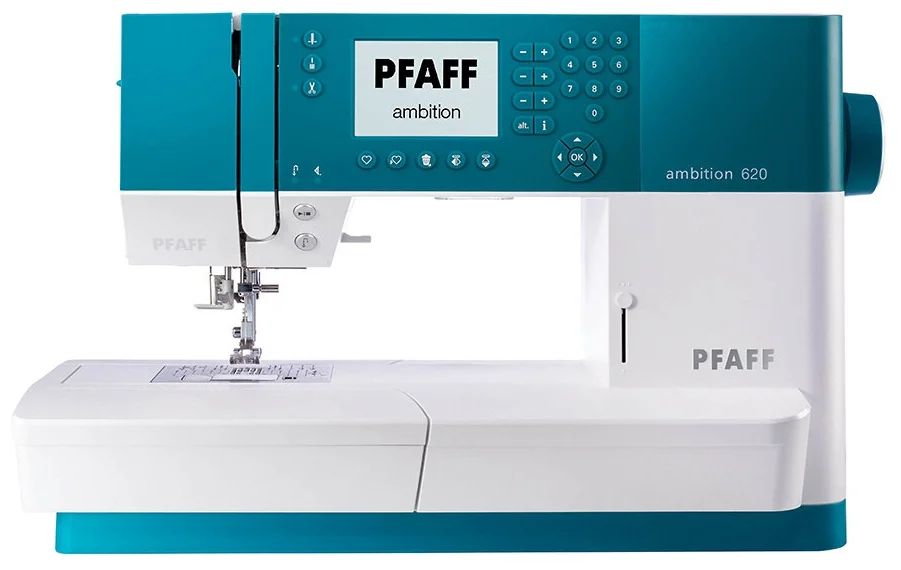 Швейная машина Pfaff Ambition 620 белый, голубой