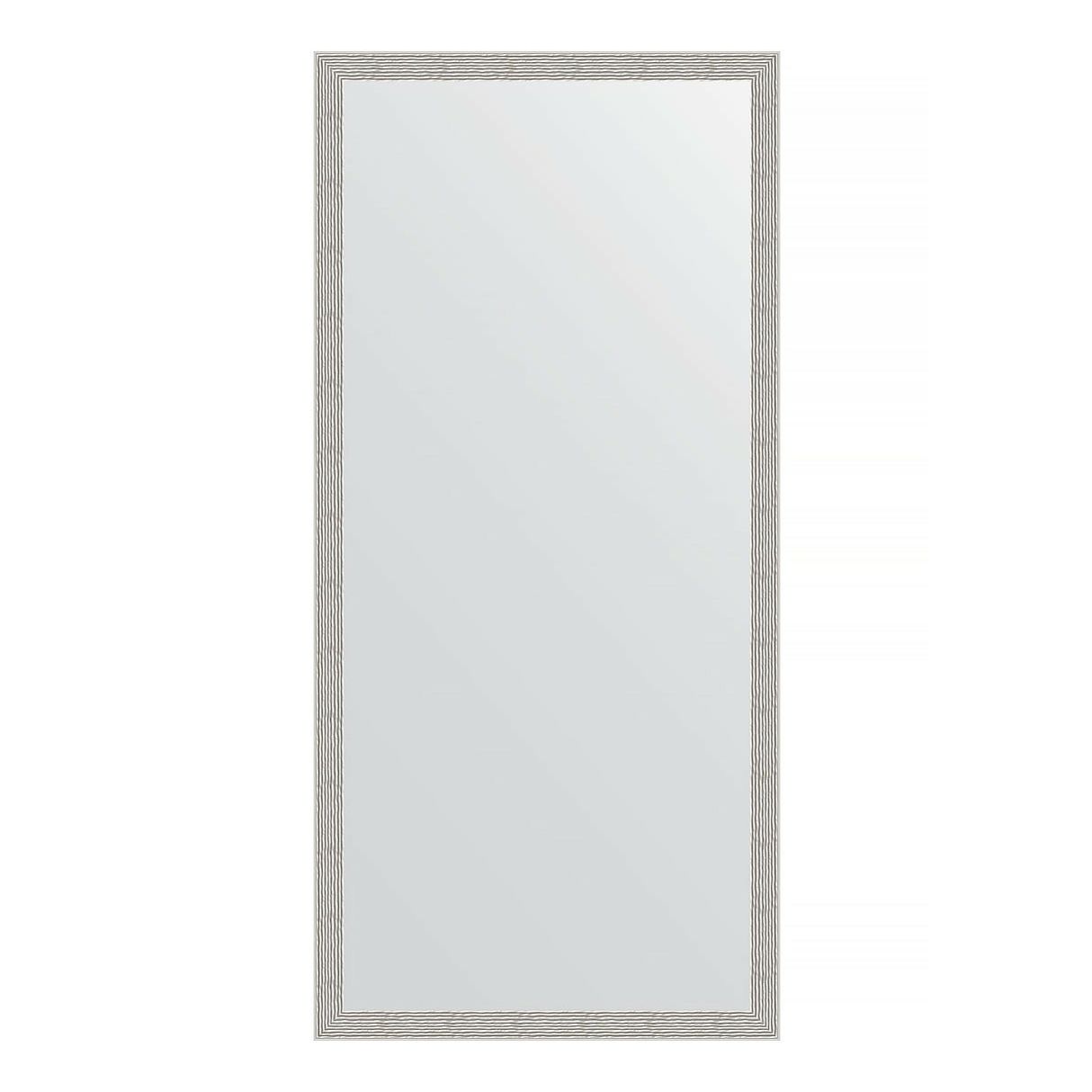 Зеркало интерьерное настенное Evoform в багетной раме волна алюминий