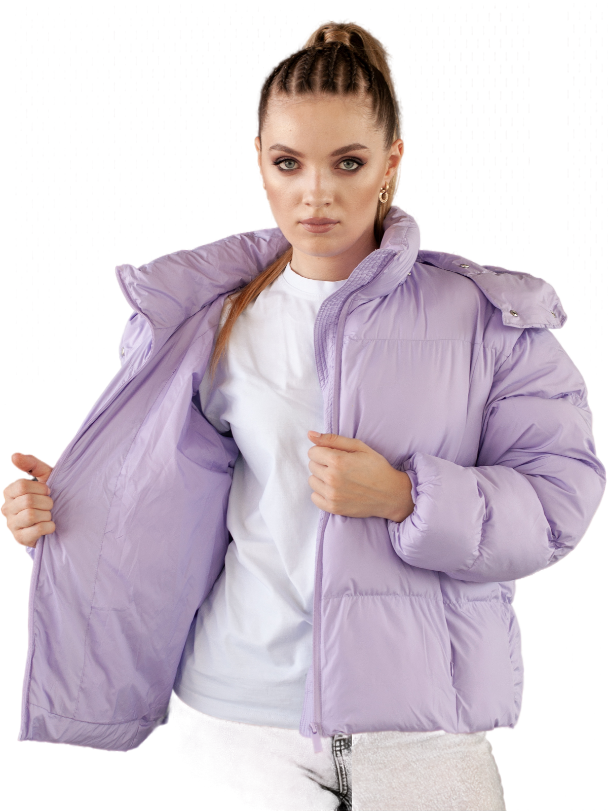 Куртка женская NOORD PAC19006 фиолетовая 2XL